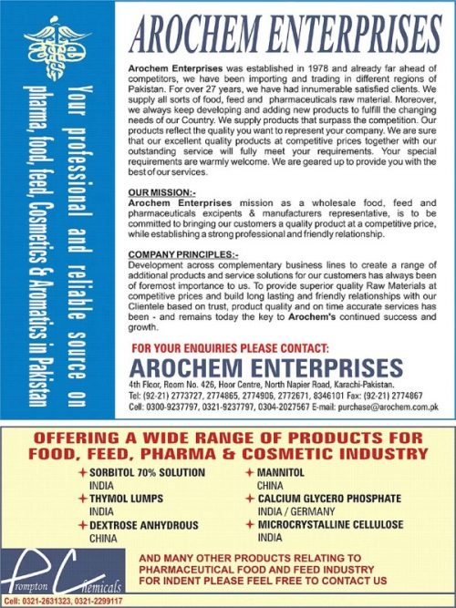 Arochem Enterprises Karachi