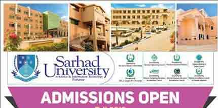 Sarhad University Peshawar Admission 2020 Form Online Last Date
