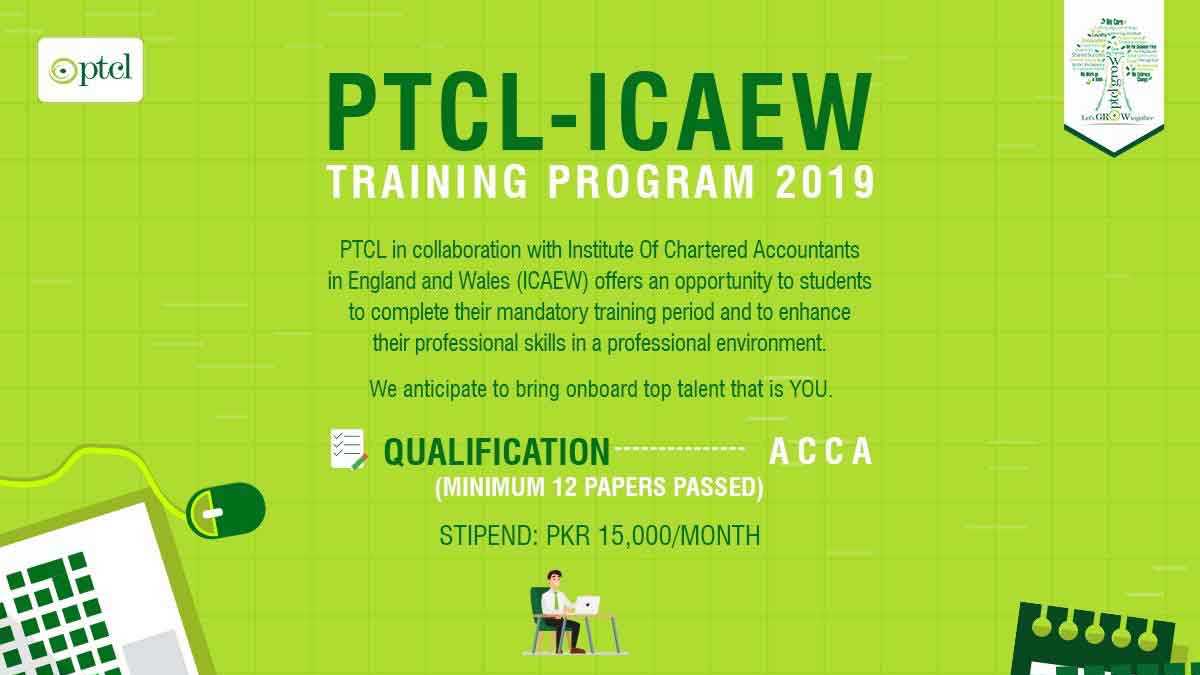 PTCL ACCA Trainee Program 2019 Stipend Monthly ICAEW Batch 2
