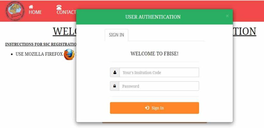 FBISE Admission Form 2020 Registration Last Date for 9th Class