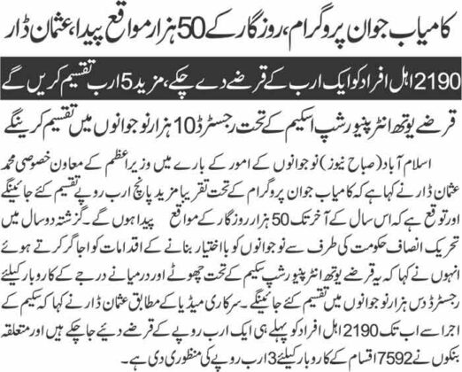 PM Kamyab Jawan Program 2024 Application Form Youth Loan Scheme