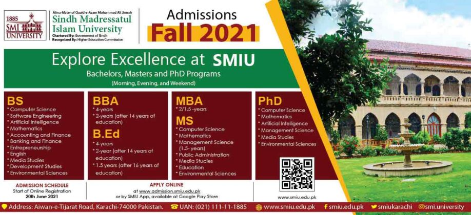Sindh Madressatul Islam University SMIU Admissions 2024 Merit List Sindh Madressatul Islam University SMIU Admissions 2024 Merit List
